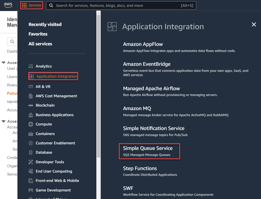 Configuring SQS in AWS S3